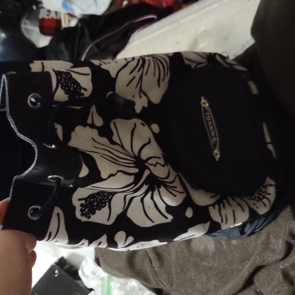 Speedo | Bags | Speedo Bag Hawaiian Floral Canvas Drawstring Bucket ...